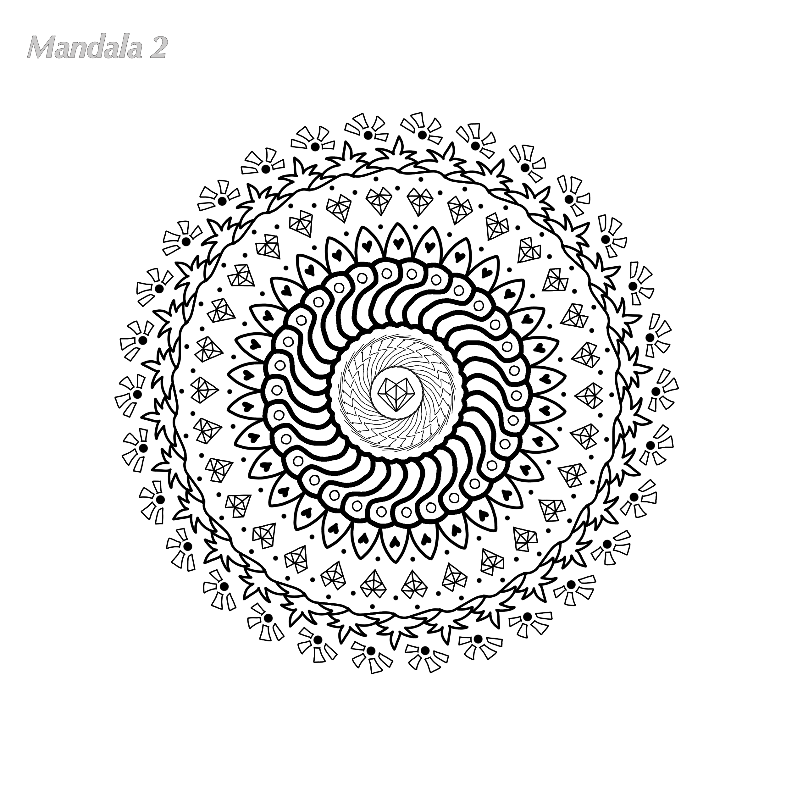 Mandala 2 - ibisPaint