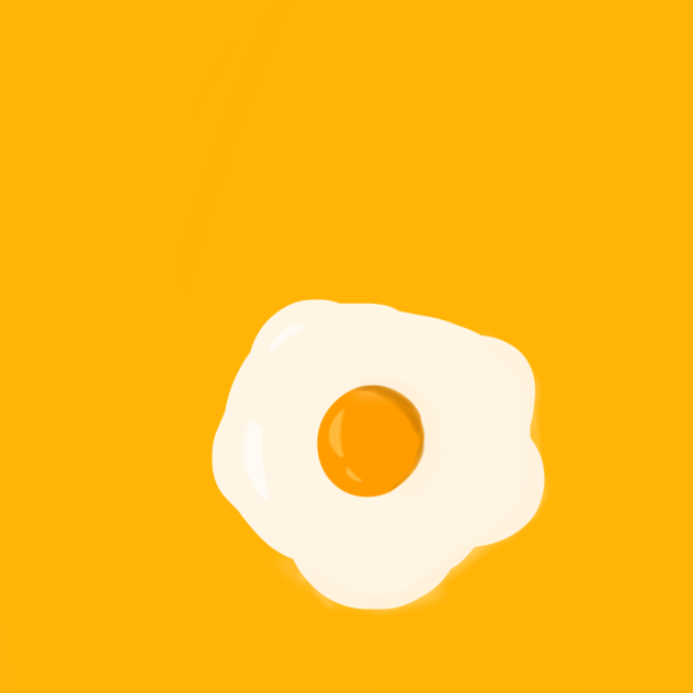 half fried egg - ibisPaint