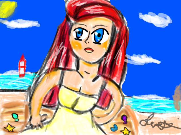 Ariel scene - ibisPaint