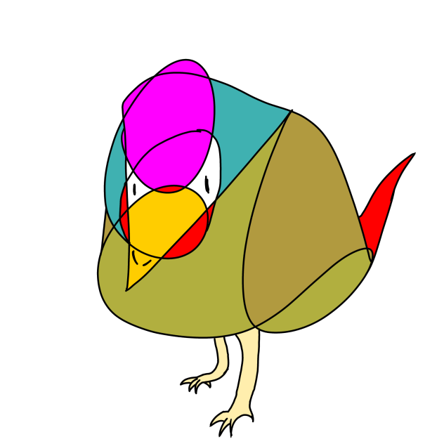 Scribble bird - ibisPaint