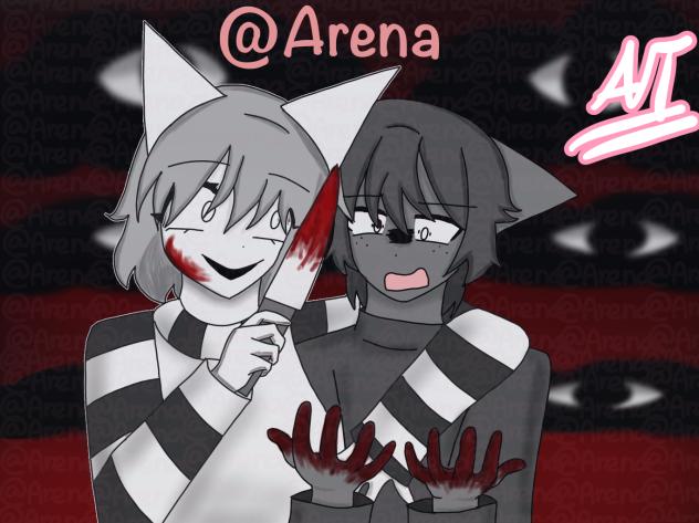 Wenda and Gray as a human - ibisPaint
