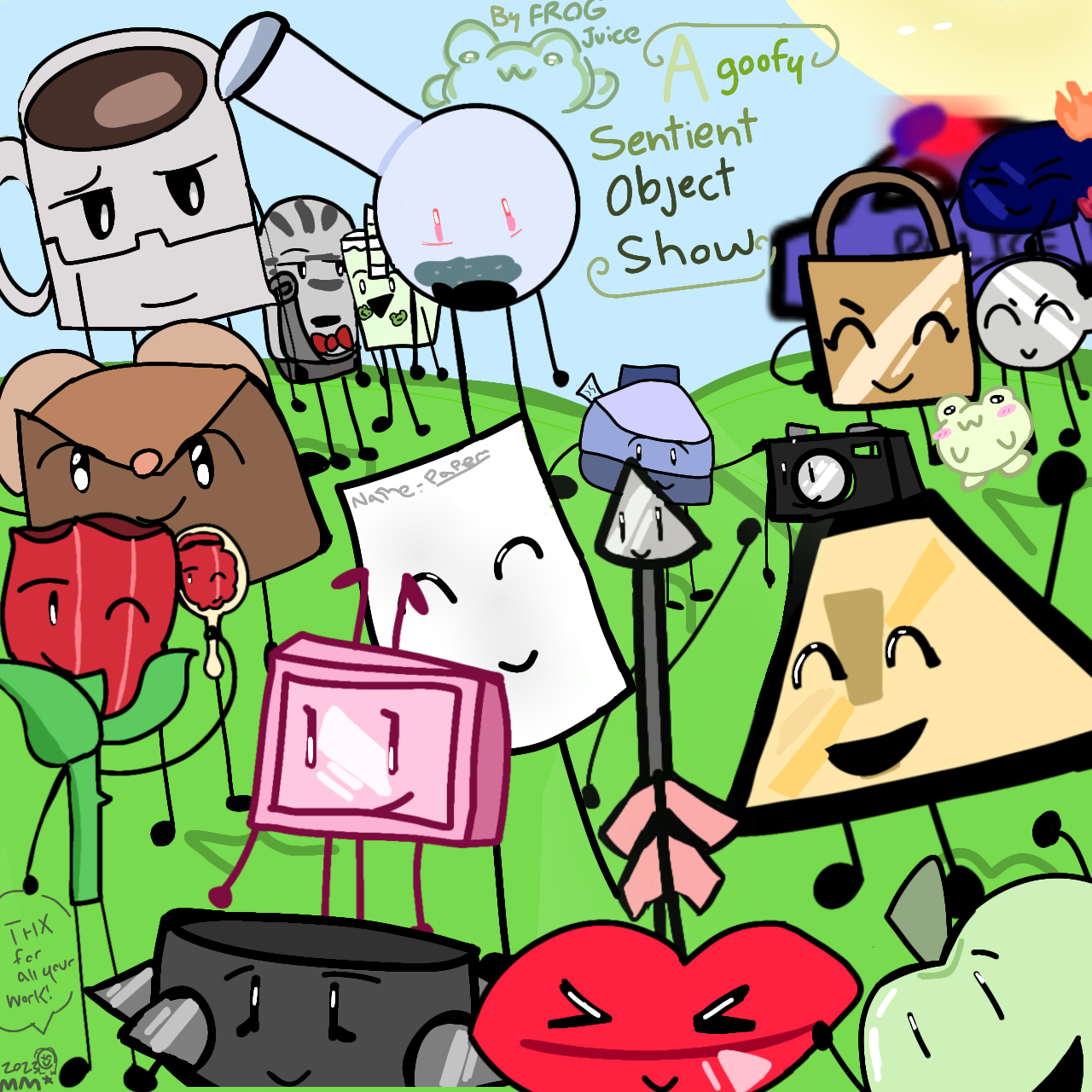 A goofy sentient object show FA - ibisPaint