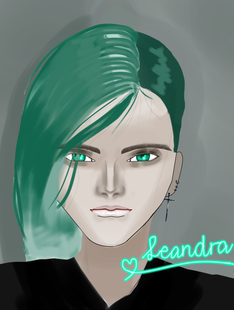 guy with horrible green hair (⁠T⁠T⁠) - ibisPaint