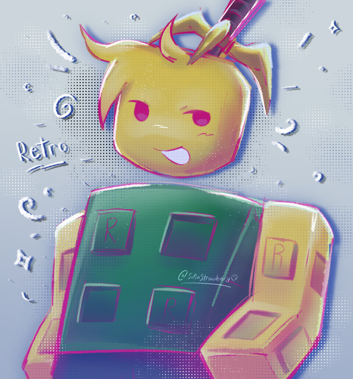 Another Retro art - ibisPaint