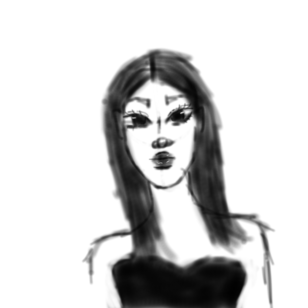 Girl with big eyes - ibisPaint