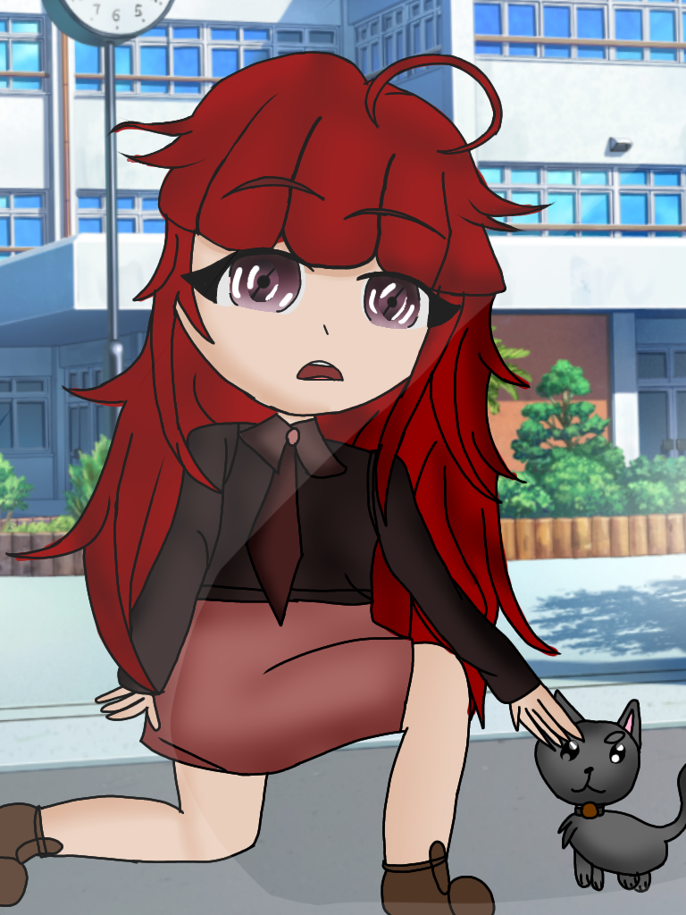 oh, a kitten - ibisPaint