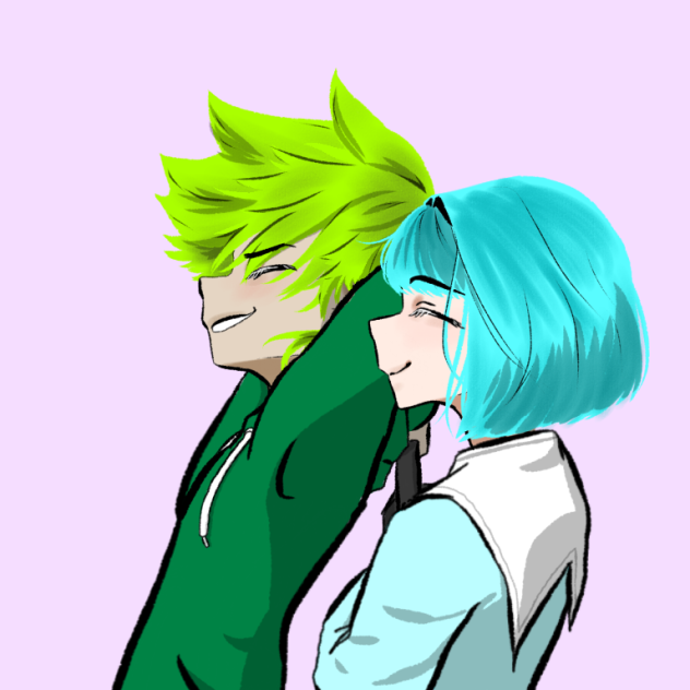 Blue + Lime - ibisPaint