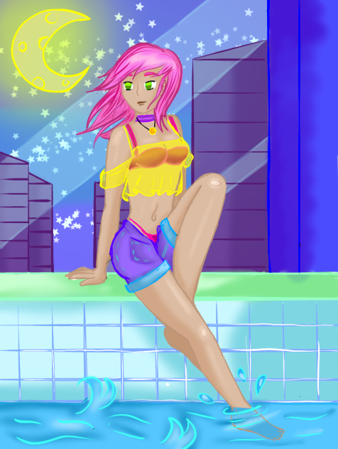 Pool night - ibisPaint