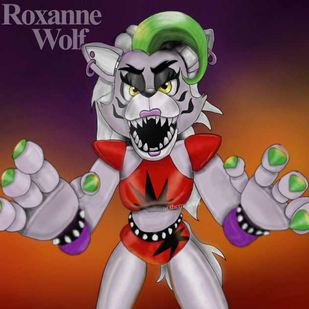 𝚁𝚘𝚡𝚊𝚗𝚗𝚎 𝚆𝚘𝚕𝚏 ⇰ FNaF - ibisPaint