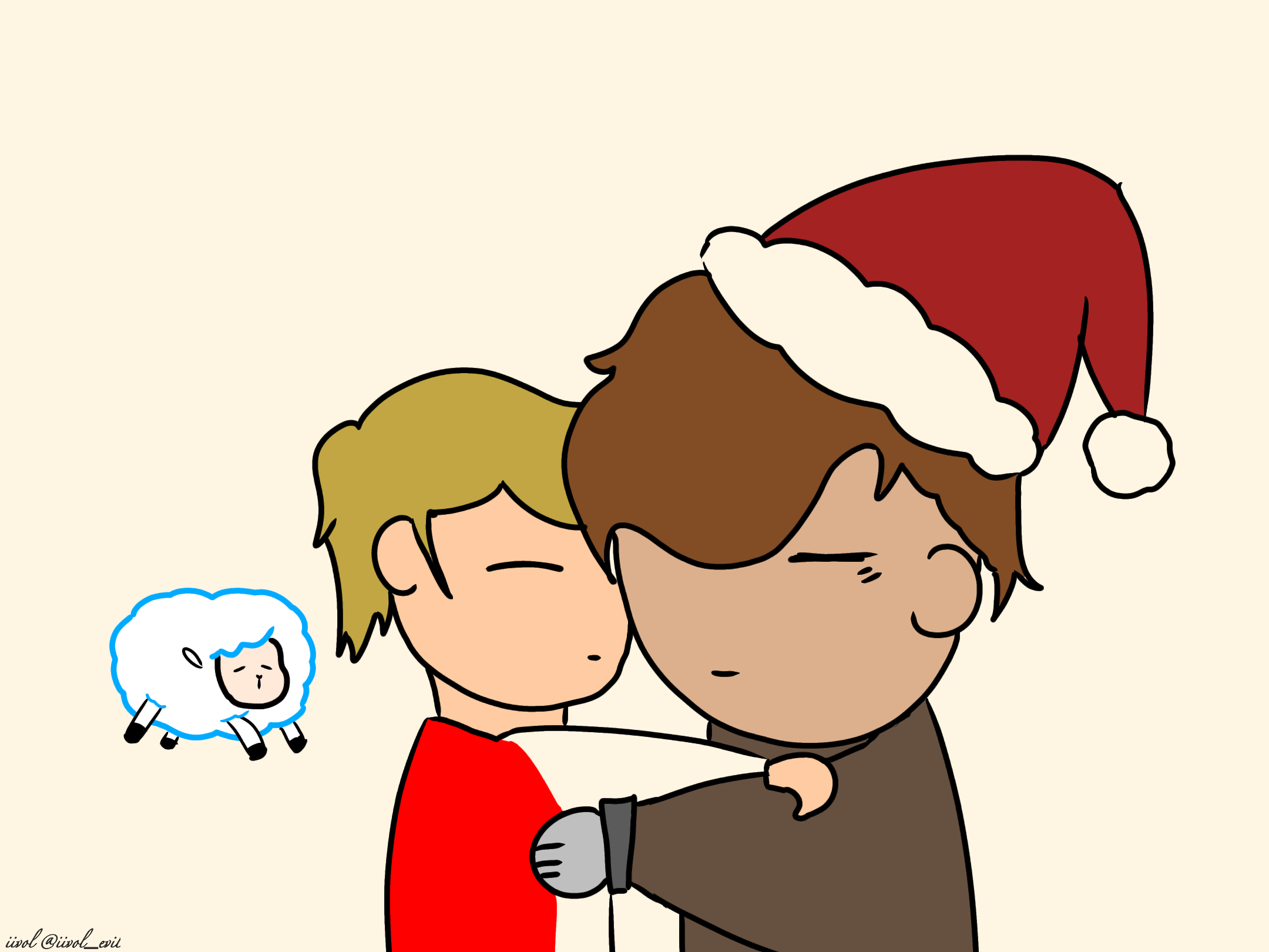 Tommy,Wilbur(ghostbur) [christmas ver.] - ibisPaint