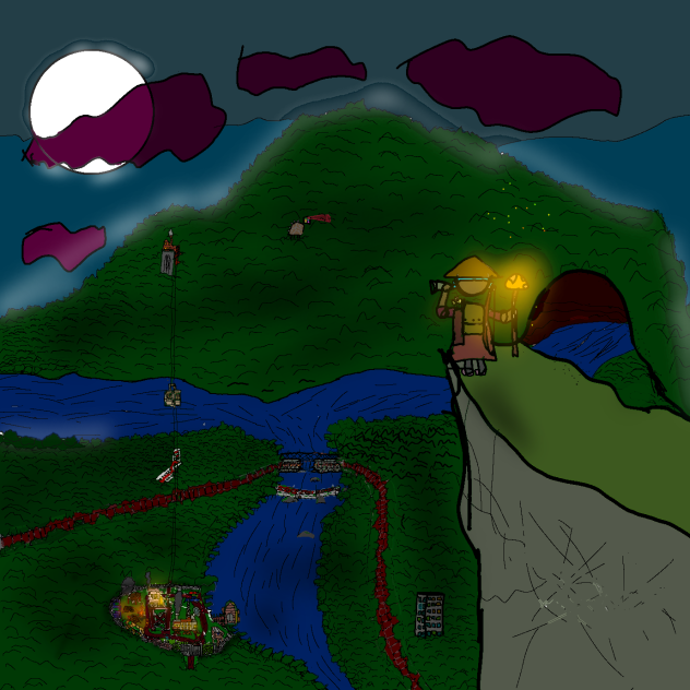 Man and lamp shroom2 - ibisPaint