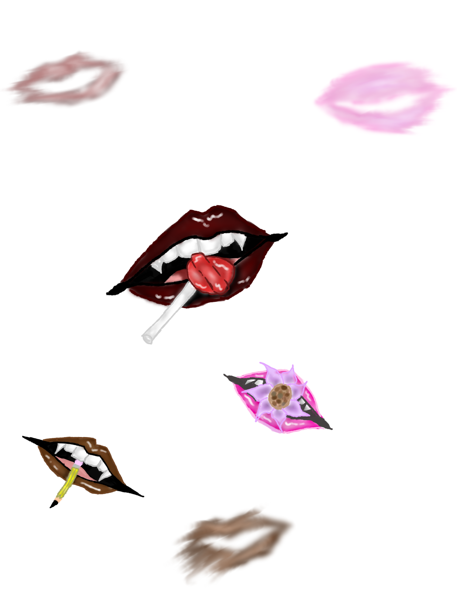 three friends totally different styles - ibisPaint