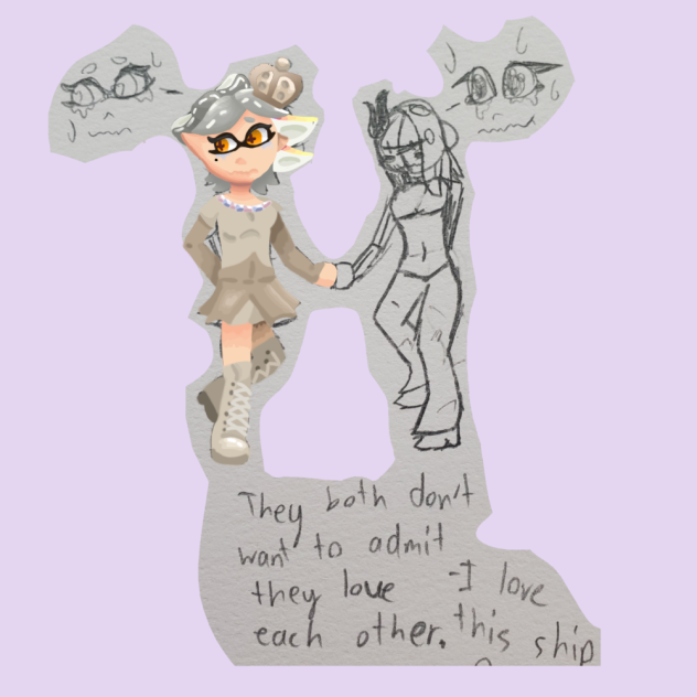 Marie and Shiver 💚x💙 ;3 WIP 2 - ibisPaint