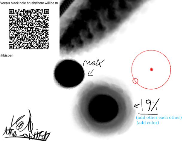 Black hole brush - ibisPaint
