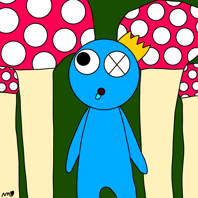 Blue in dreamcore world - ibisPaint