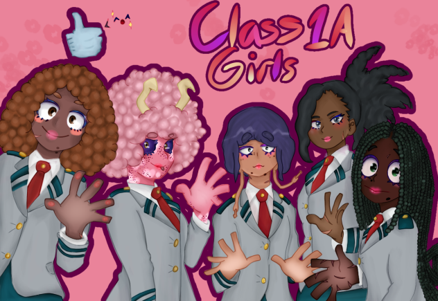 Class 1A girls are pretty - ibisPaint