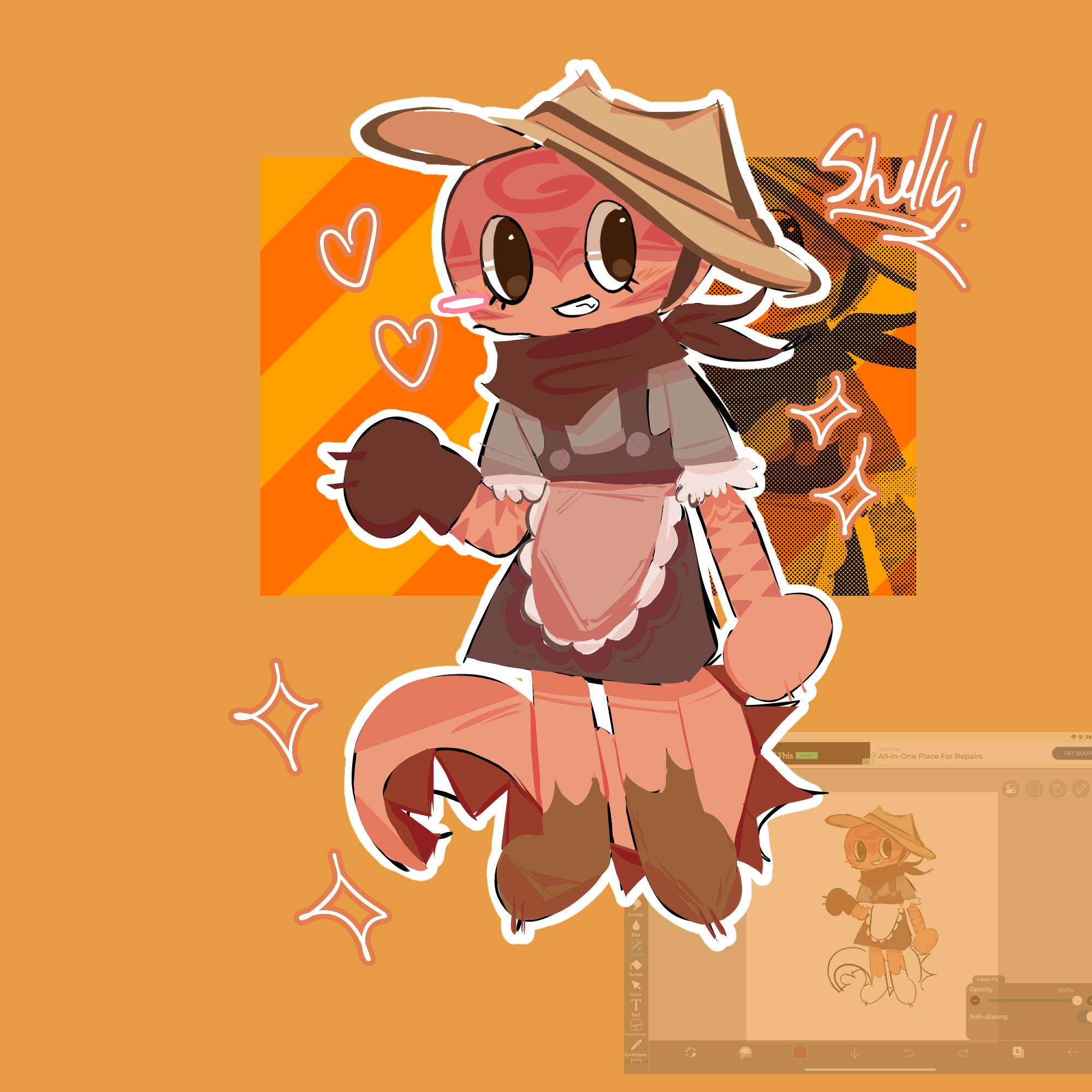 Shelly art style test - ibisPaint