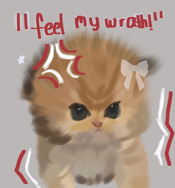 angry kitten - ibisPaint