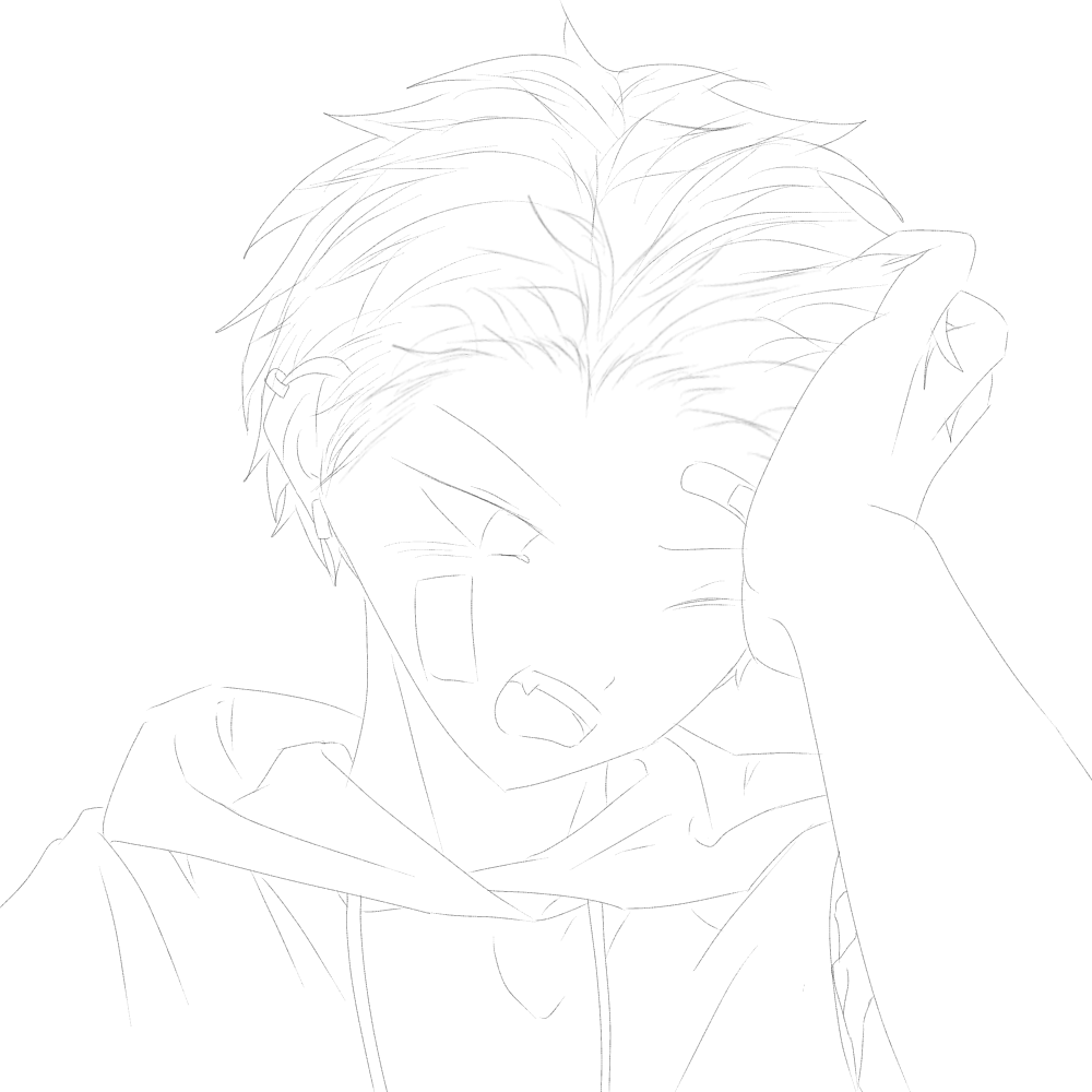 【線画】ヤンキーパイセン！ Yankee lineart - ibisPaint