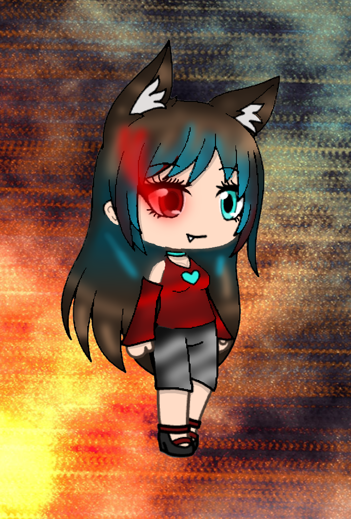 Mon OC gacha life pour mon fond d'écran - ibisPaint