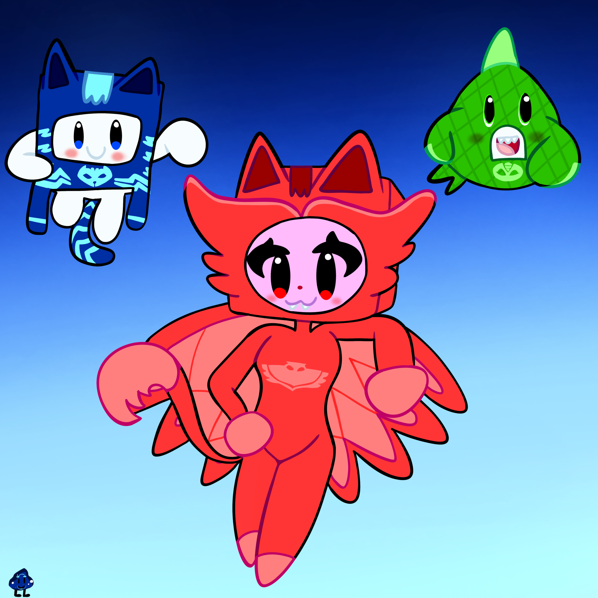 LankyBox x PJ Masks - ibisPaint