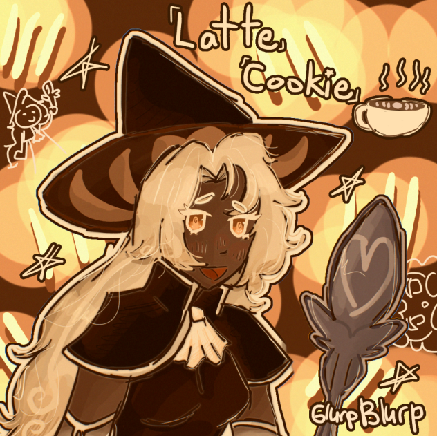 Latte Cookie ☕️🍪 - ibisPaint