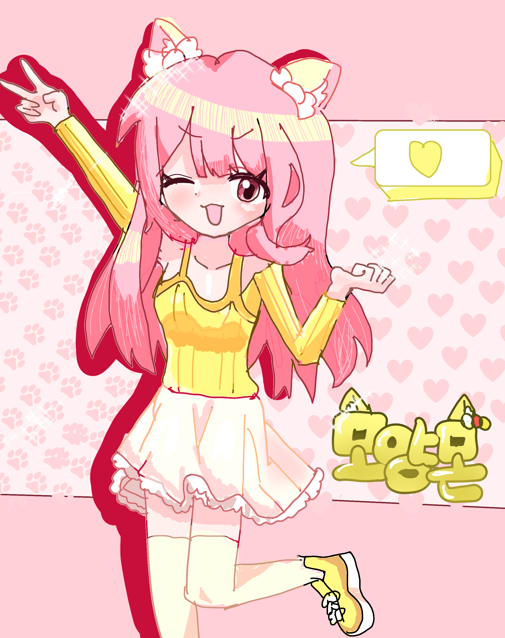 모양몬님 팬아트 - ibisPaint