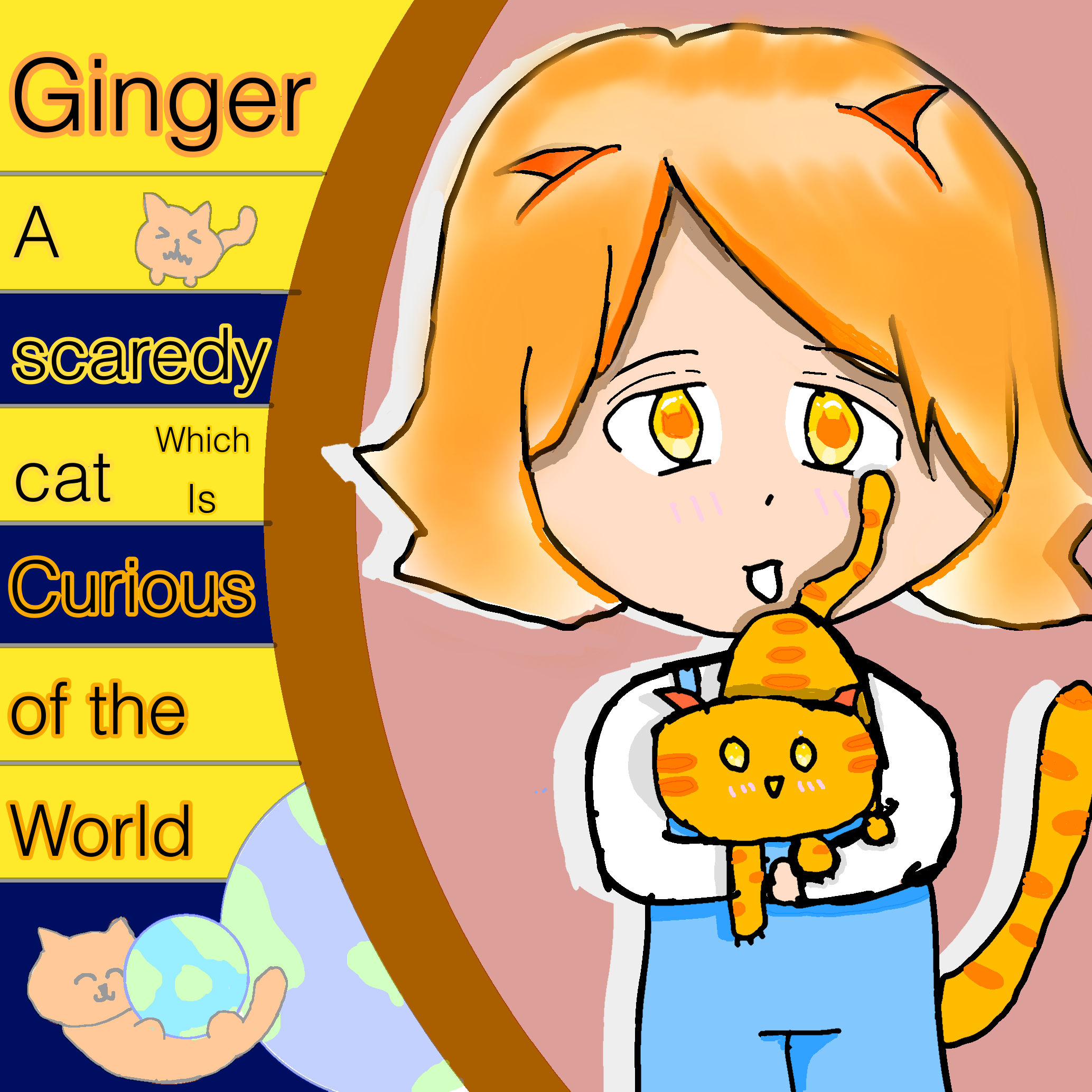 Ginger the cat 🐱 - ibisPaint