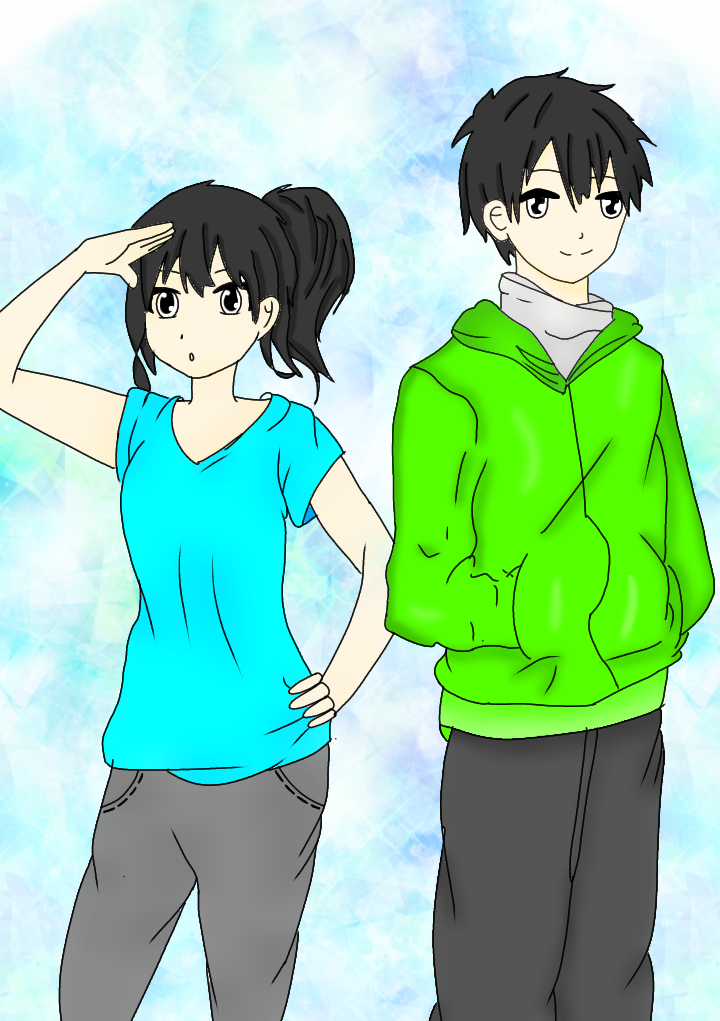 kakak dan adik - ibisPaint