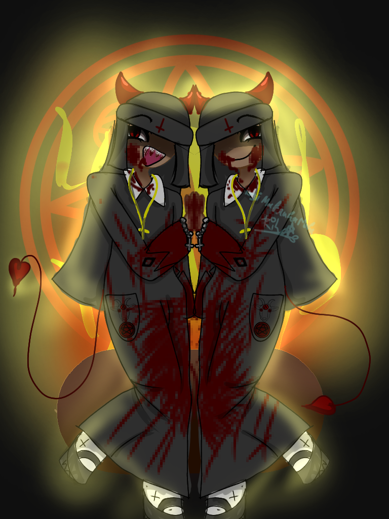 TWO EVIL NUNS - ibisPaint
