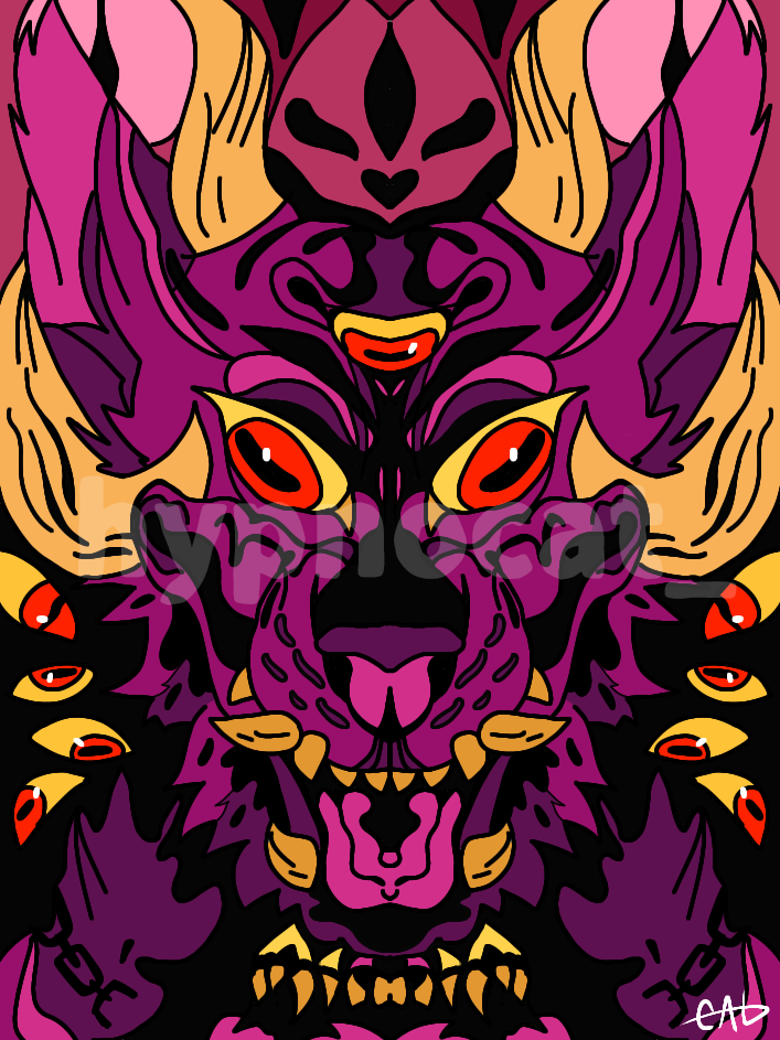 Skully dog - ibisPaint