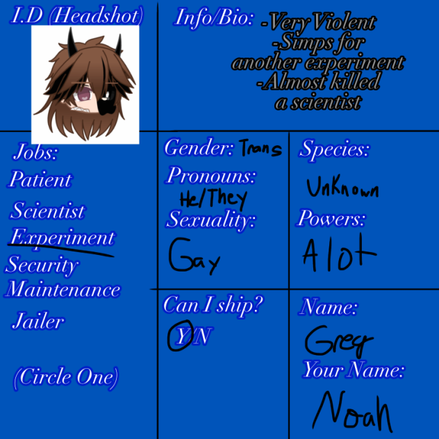 Greg Character Sheet - ibisPaint