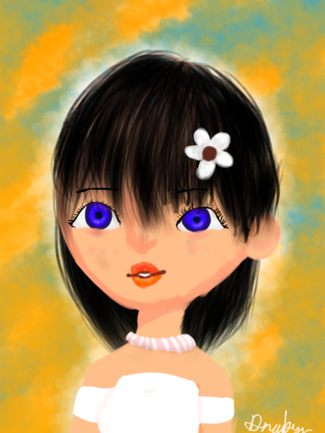 Cute woman - ibisPaint