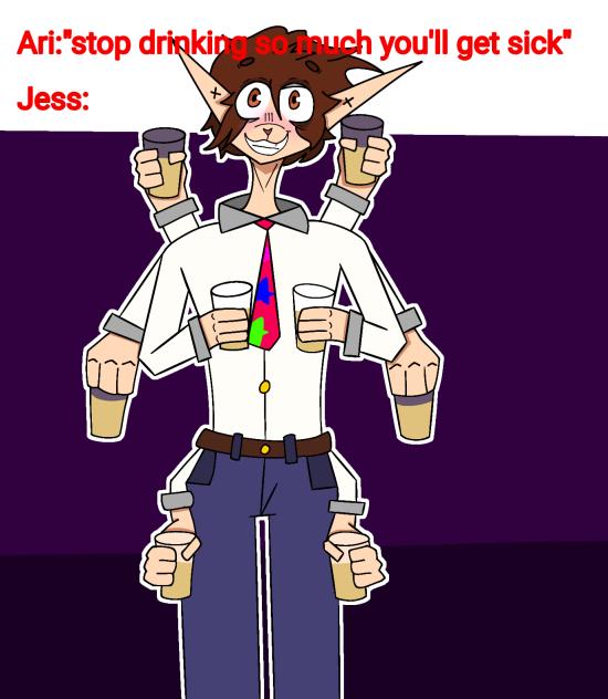 Jess's drinking problem - ibisPaint