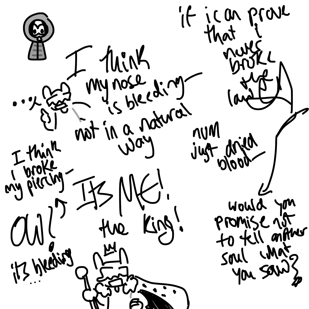 As you can see i write down things. - ibisPaint