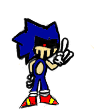 Sonic.exe angry - ibisPaint