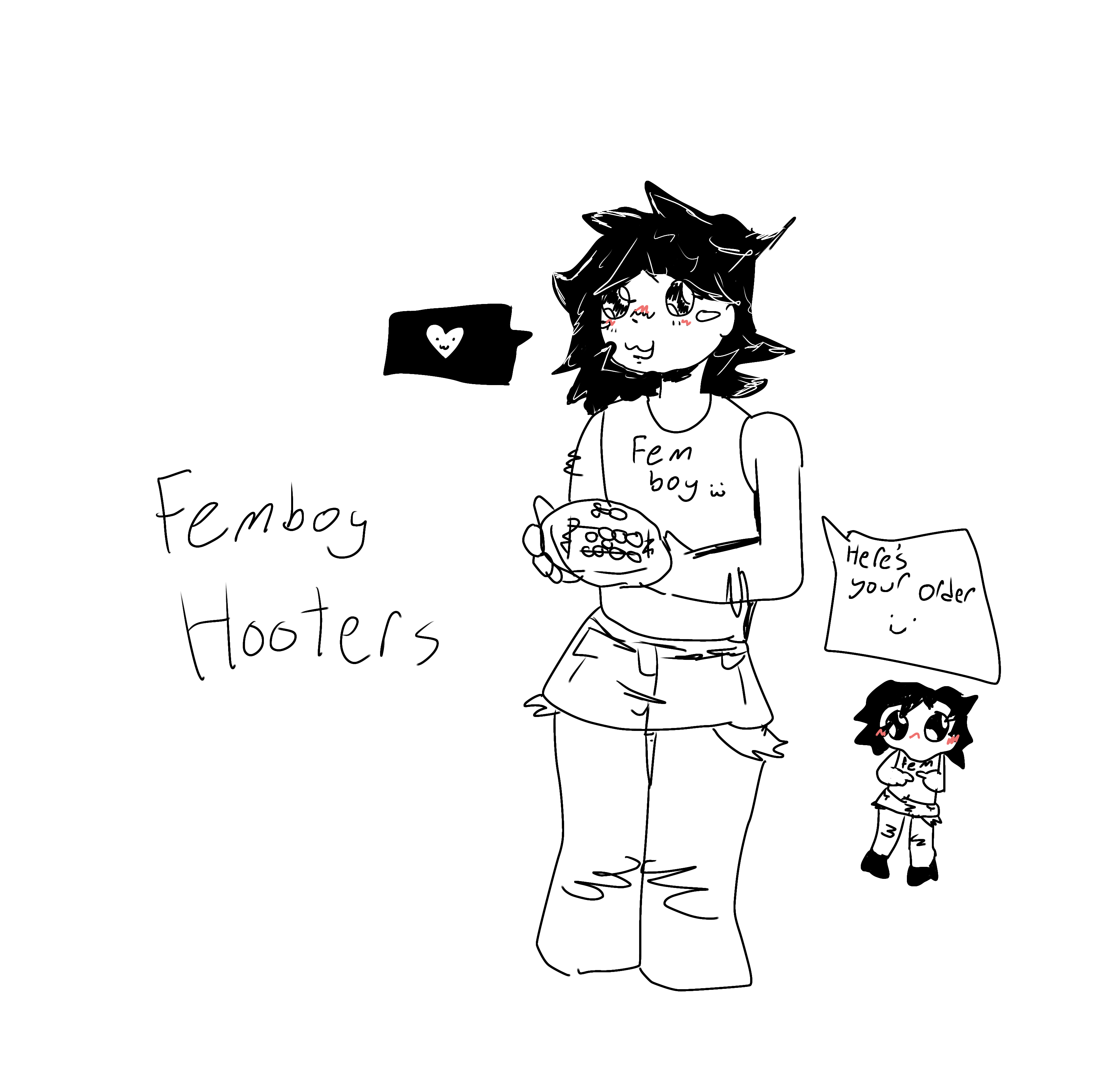 femboy HOOTERS - ibisPaint