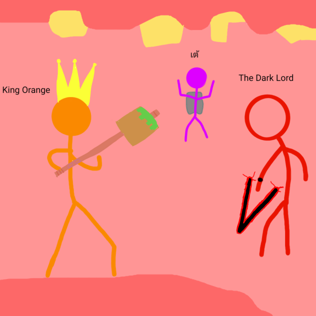 King Orange vs The Dark Lord - ibisPaint