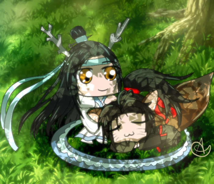 Dragon-Ji and Fox-Xian - ibisPaint