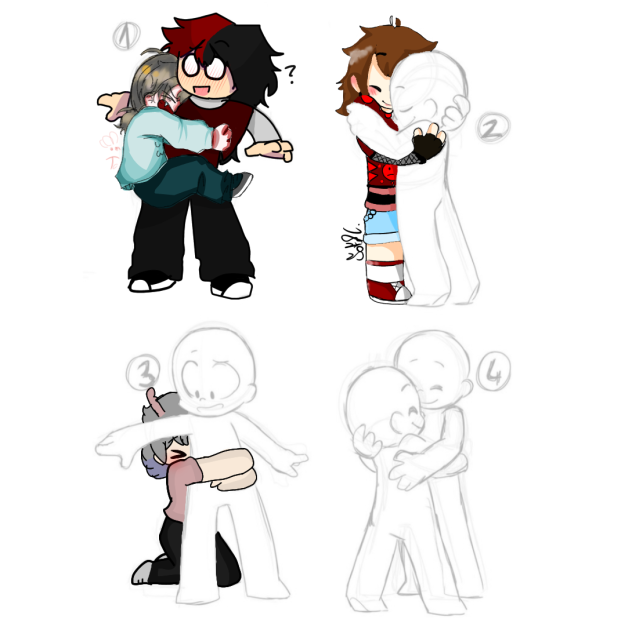 Hug_collab - ibisPaint