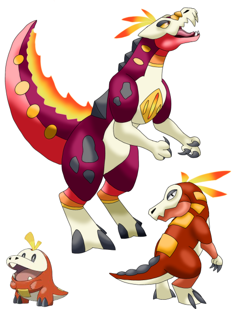 Fuecoco Evolutions - ibisPaint