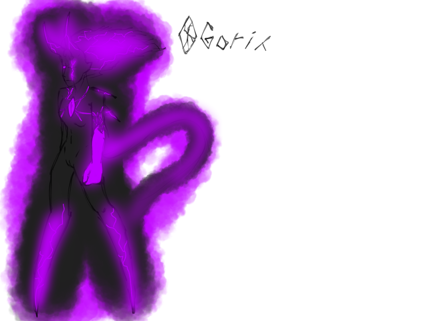 Human and half demon gorix - ibisPaint