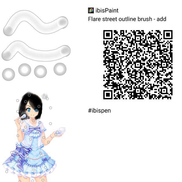 Flare street outline brush - ibisPaint