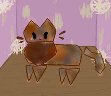 Robot pet cat (rusty and abandoned) - ibisPaint