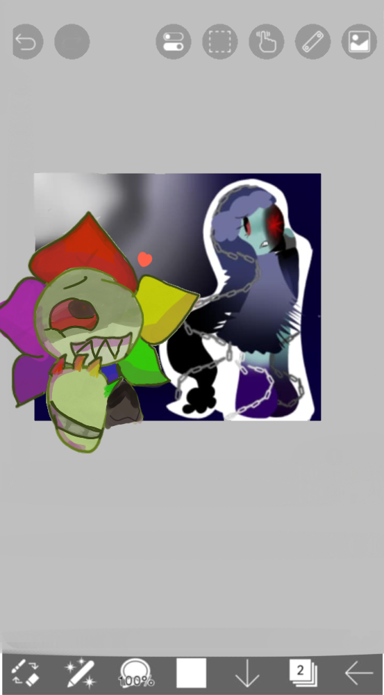 Moonflower-me and mah bestie - ibisPaint