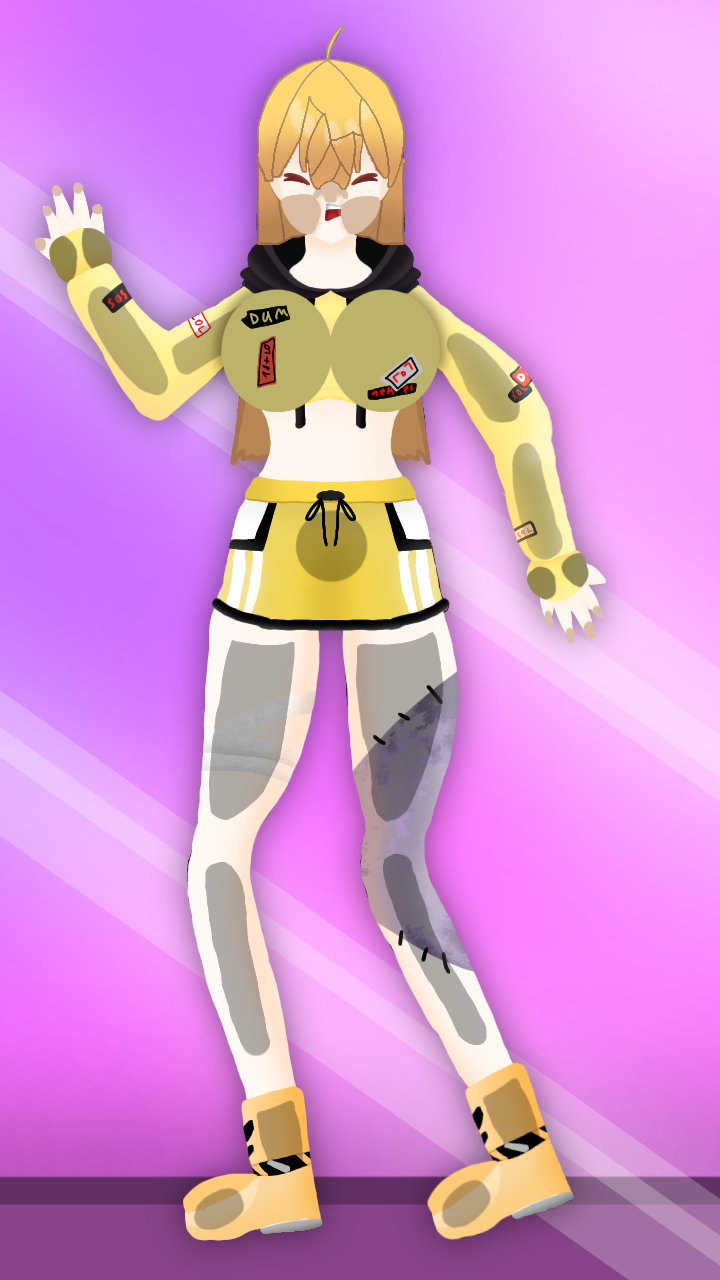 Alex (OC) against glass - ibisPaint