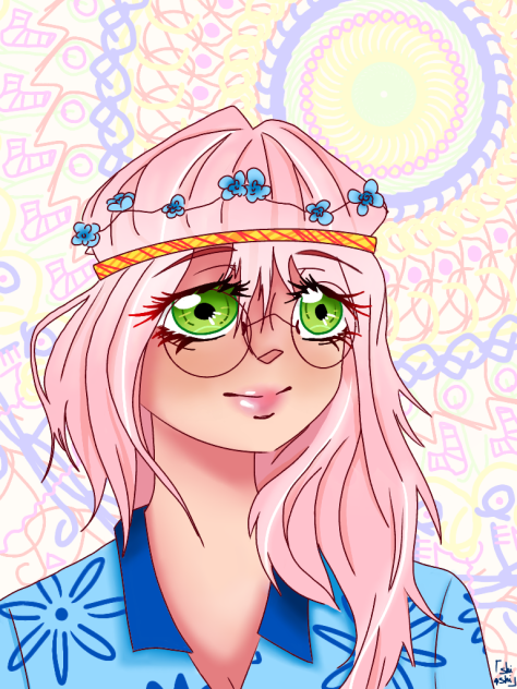 Hippie girl - ibisPaint