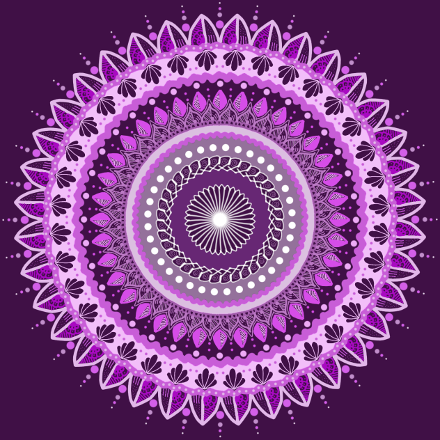 purple mandala art 🎨 - ibisPaint