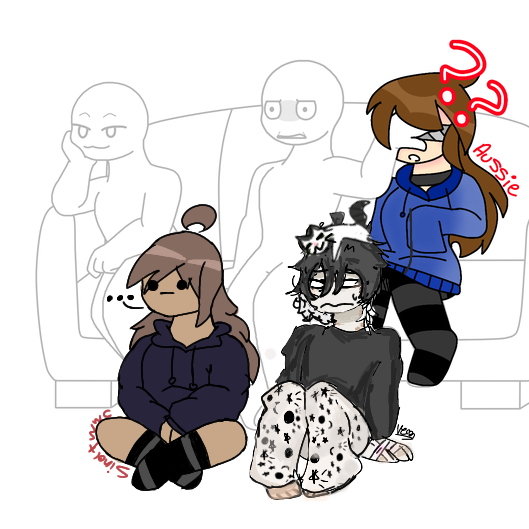 this scene is weird..(silly Lil collab) - ibisPaint