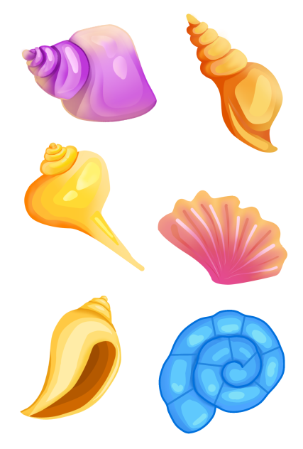 Sea Shells stamp 1 - ibisPaint